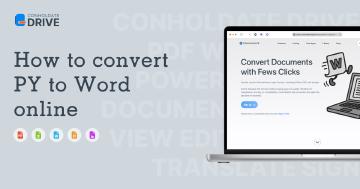 How to Convert Python (PY) to Word Online