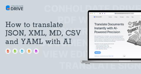 如何使用 AI 在线翻译 JSON、XML、MD、CSV 和 YAML